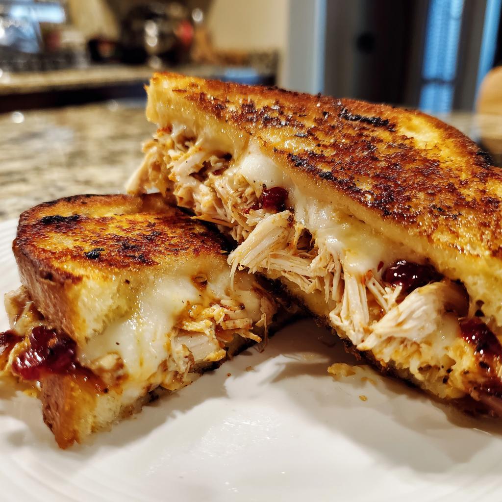 BBQ Chicken Grilled Cheese in 15 Minutes - Cooking Leader