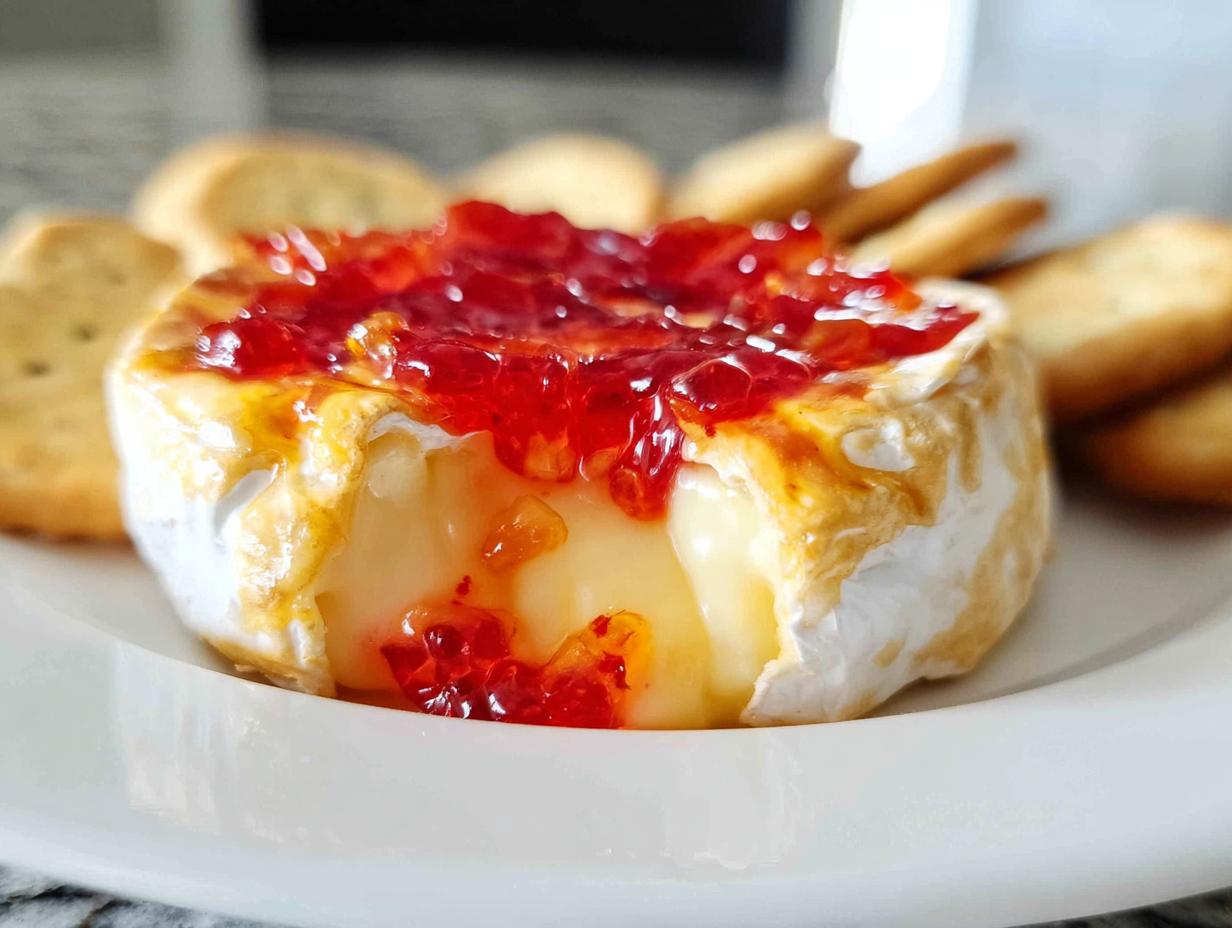 Baked Brie With Red Pepper Jelly - Cooking Leader