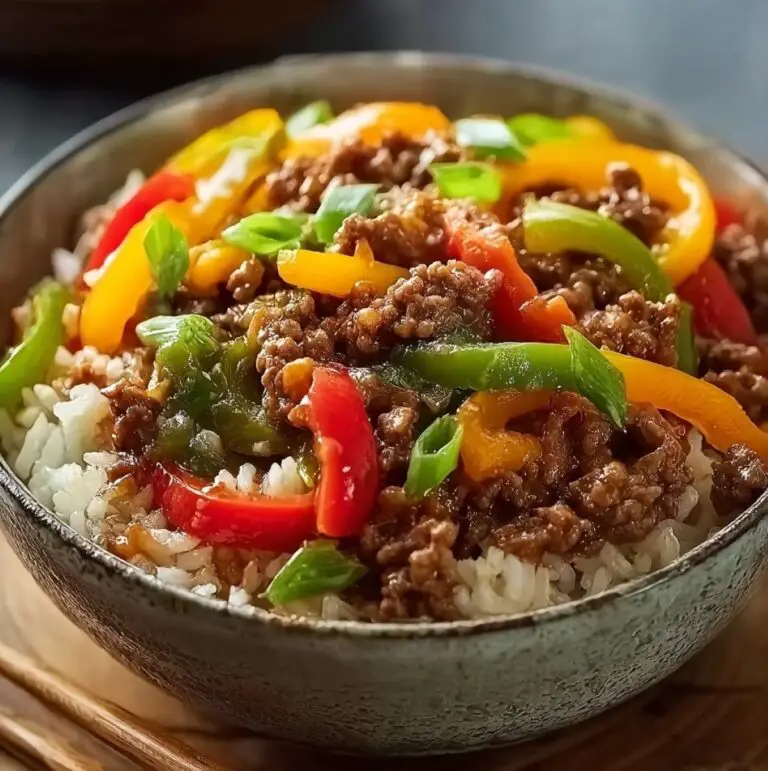 Beef Pepper Rice Bowl - Cooking Leader