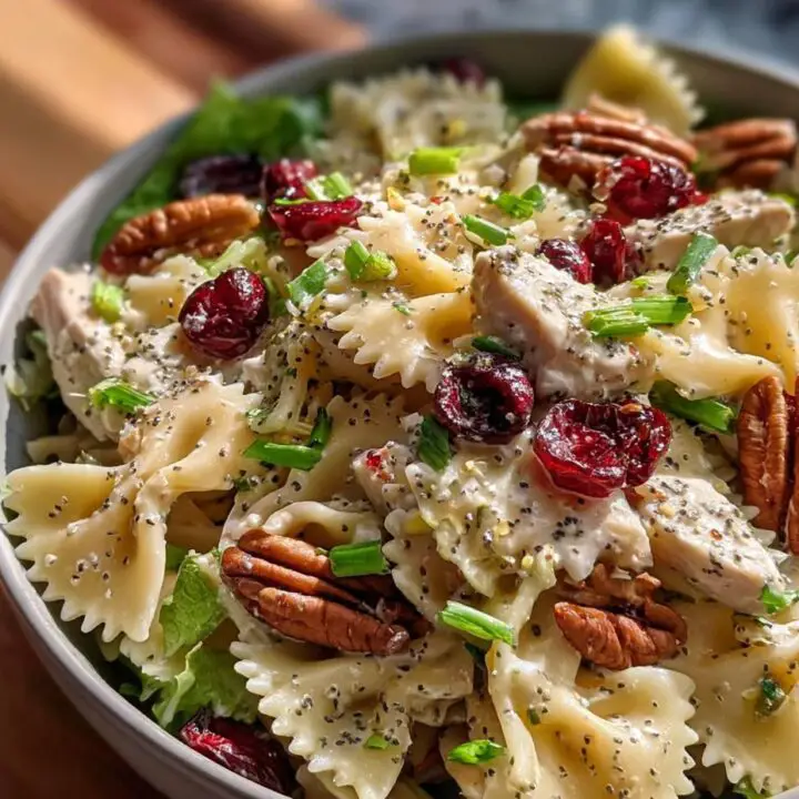 Bow-Tie Cranberry Pasta Salad - Cooking Leader