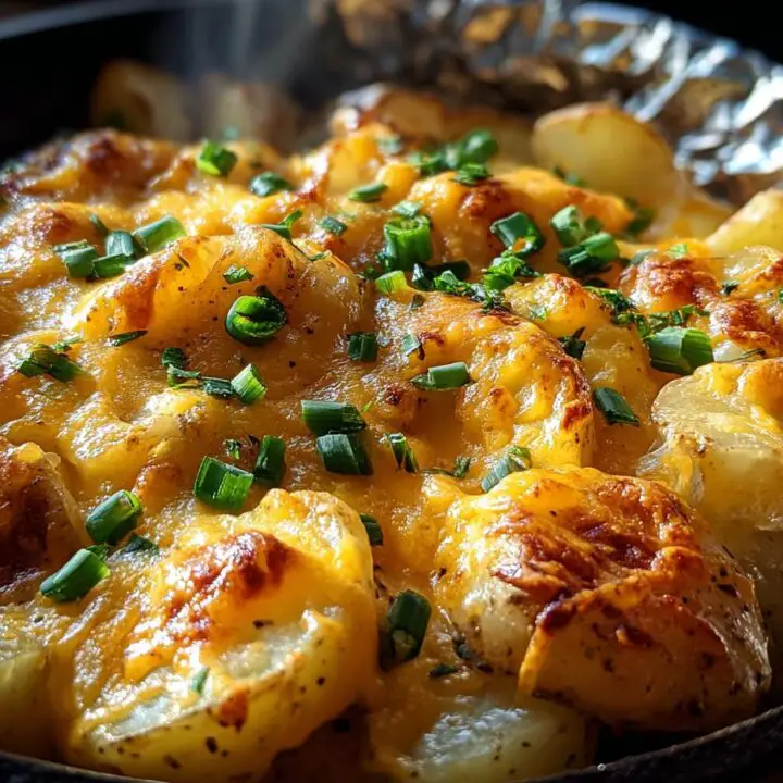 Cheesy Campfire Potatoes - Cooking Leader