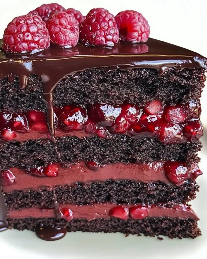 Chocolate Raspberry Truffle Cake - Cooking Leader