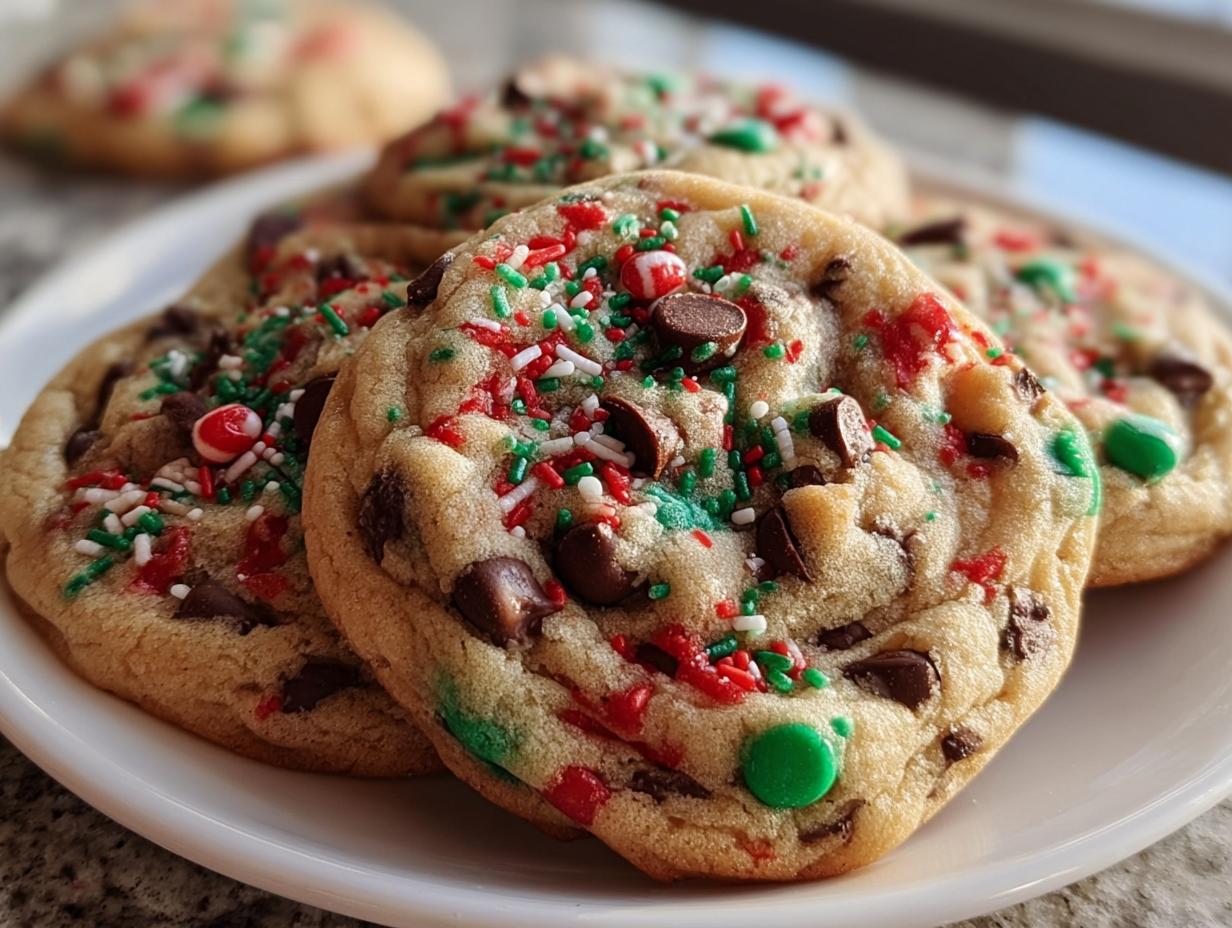 Christmas Chocolate Chip Cookies - Cooking Leader
