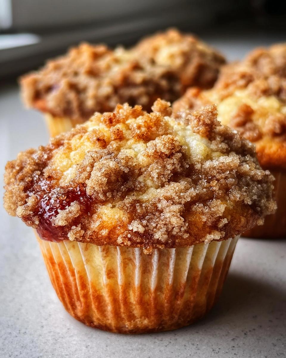 Cinnamon Swirl Rhubarb Coffee Cake Muffins - Cooking Leader