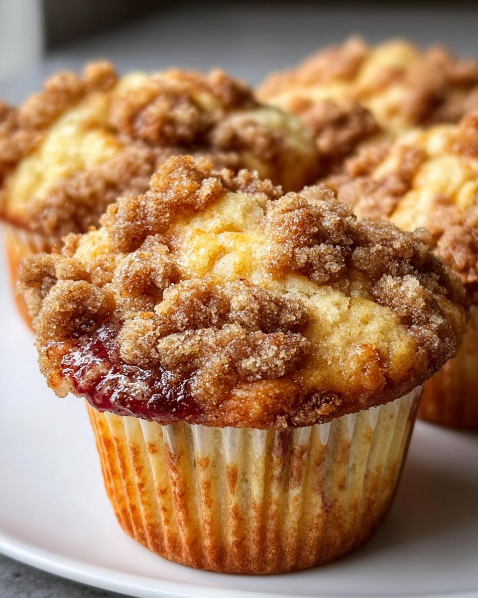 Cinnamon Swirl Rhubarb Coffee Cake Muffins - Cooking Leader