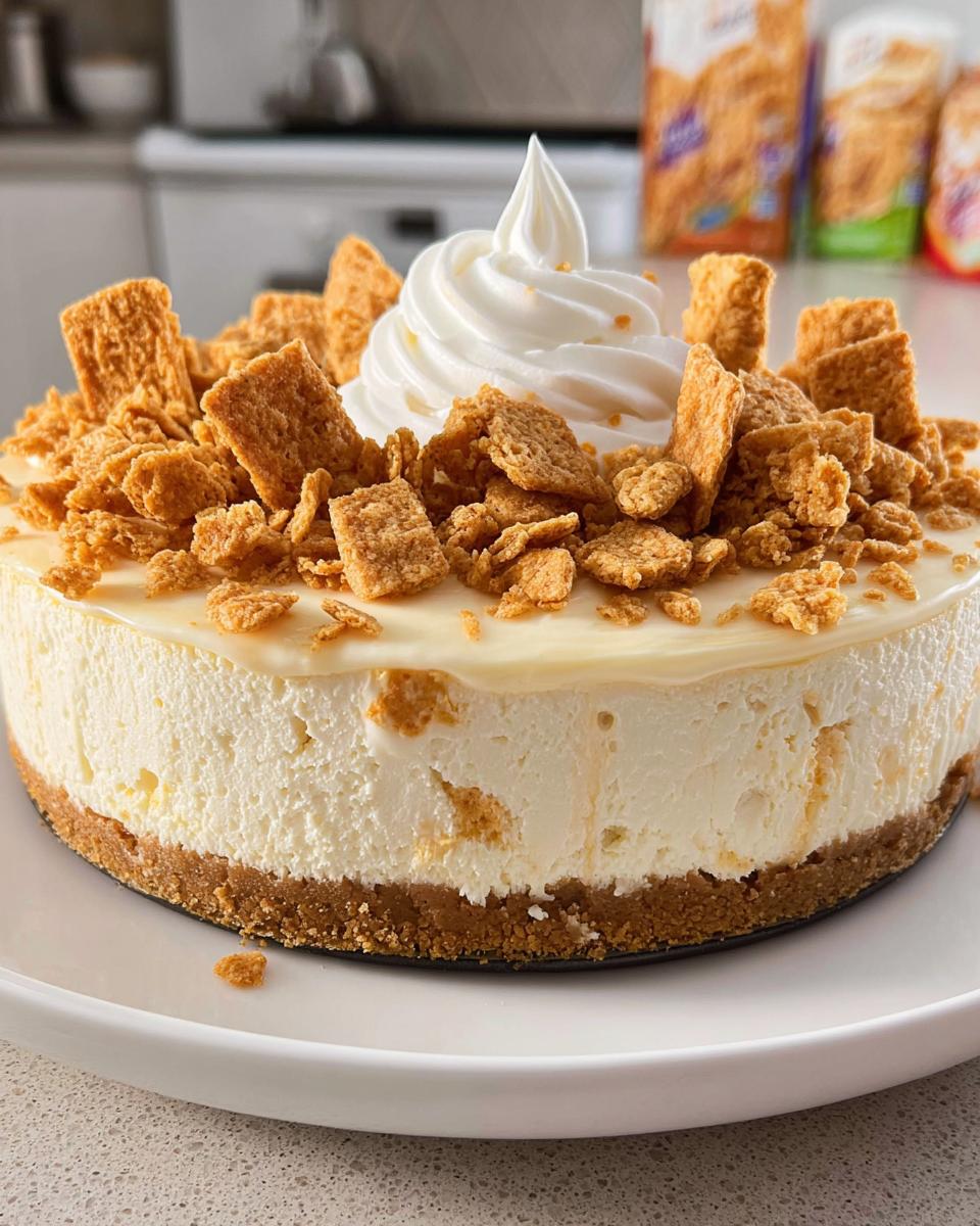 Cinnamon Toast Crunch Cheesecake - Cooking Leader