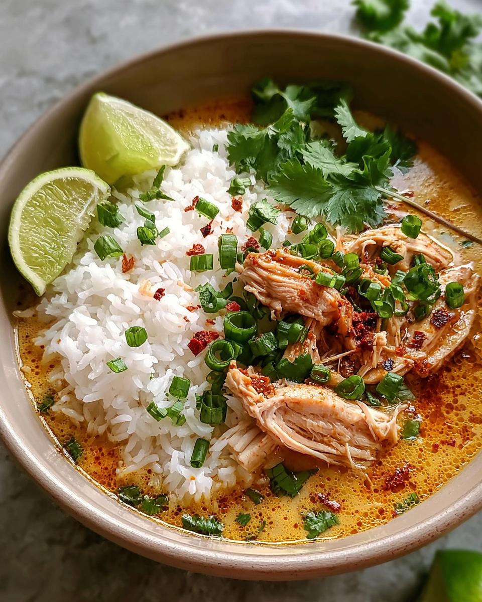 Coconut Chicken Brothy Rice - Cooking Leader