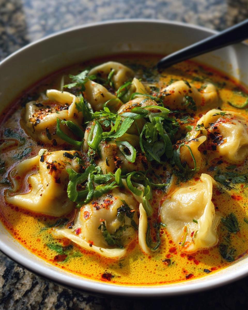 Coconut Curry Soup with Dumplings - Cooking Leader