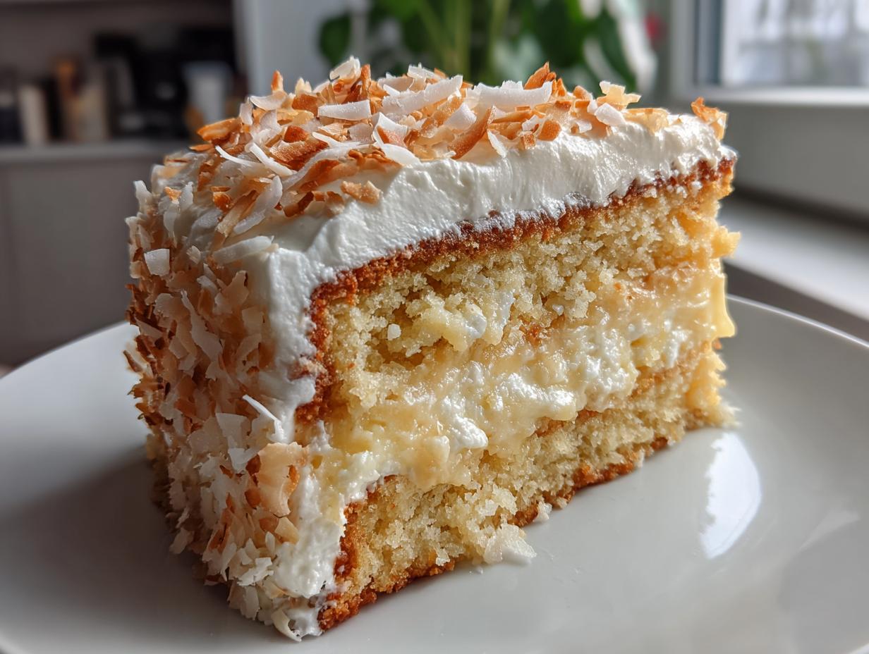 Coconut Custard Cake Recipe That Stuns - Cooking Leader