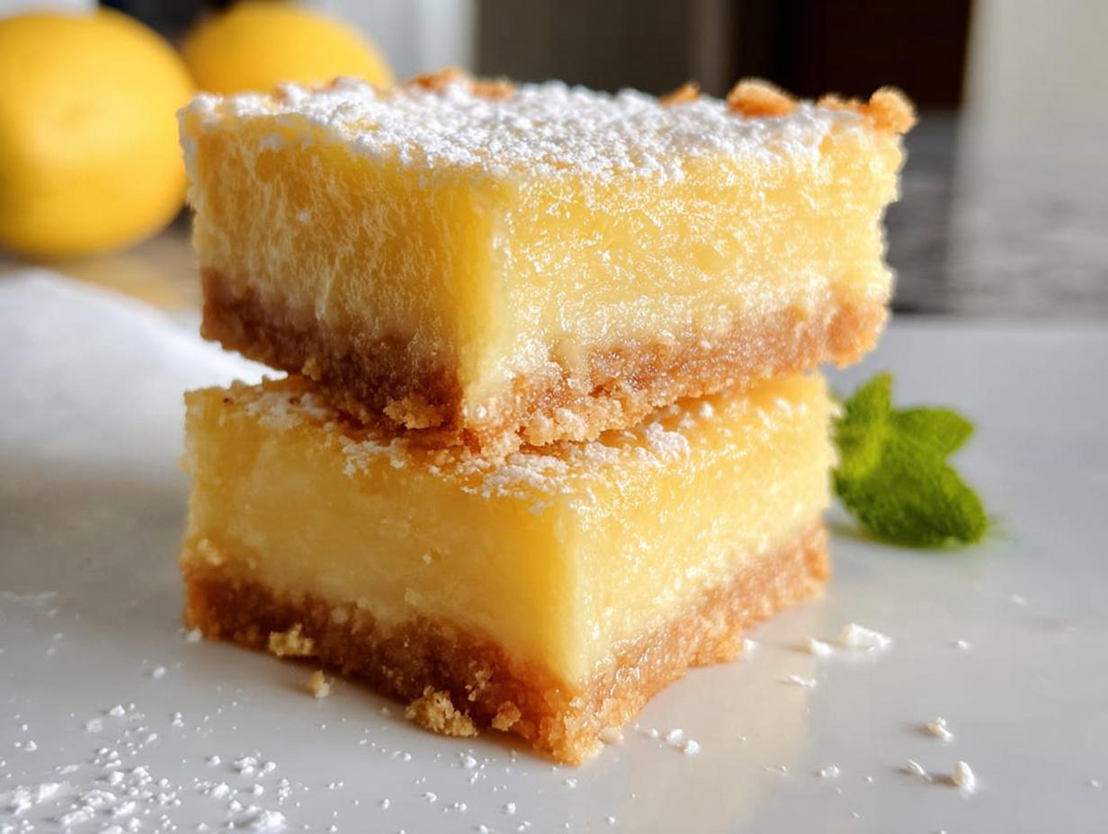 Creamy Lemon Squares - Cooking Leader
