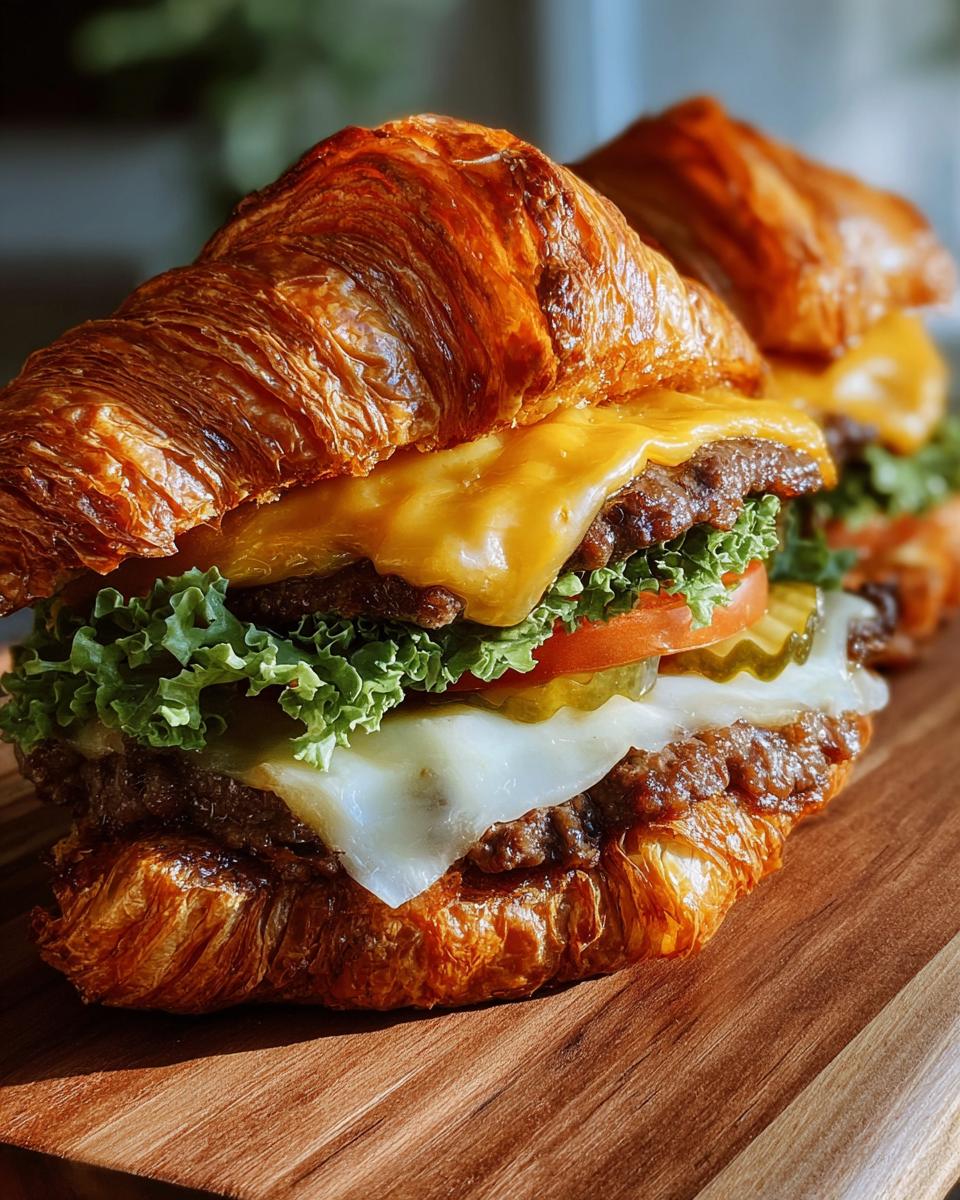 Croissant Smash Burgers - Cooking Leader