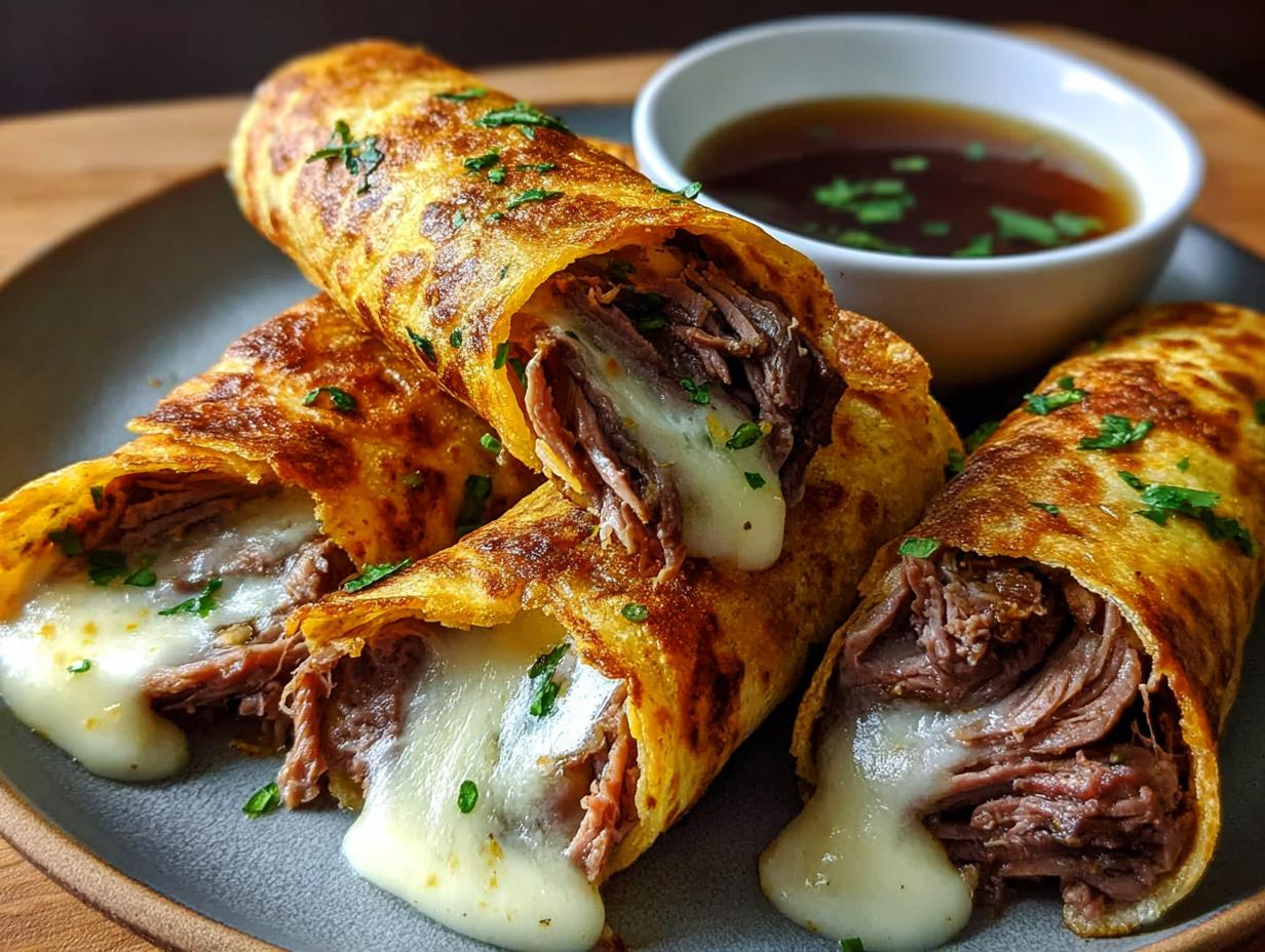 French Dip Tortilla Roll Ups to Satisfy Your Cravings - Cooking Leader