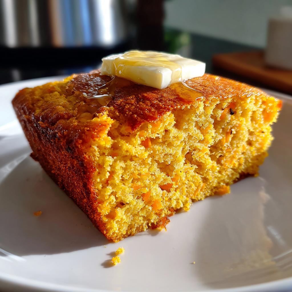 Honey Butter Sweet Potato Cornbread - Cooking Leader