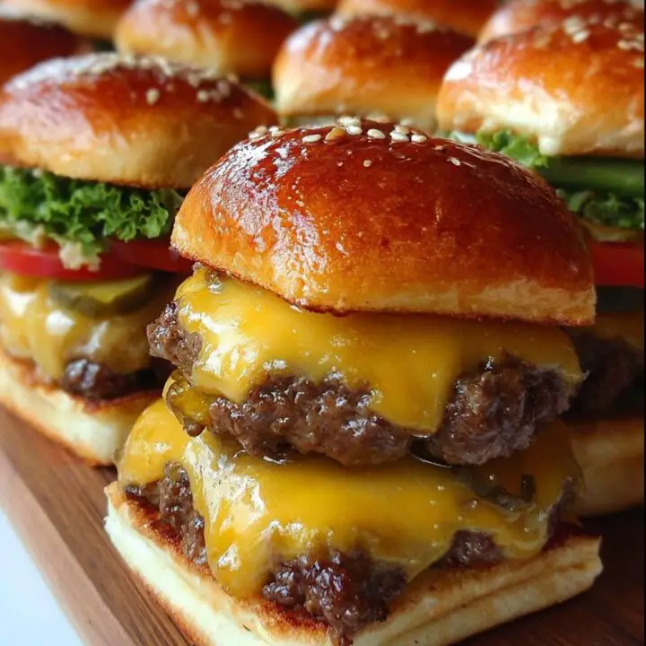 Mini Beef Cheeseburgers - Cooking Leader
