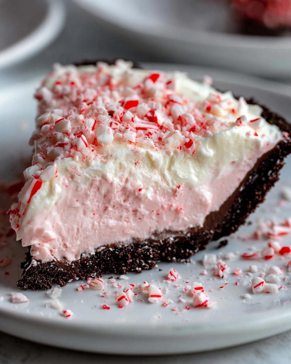 Easy No-Bake Christmas Peppermint Pie Recipe - Cooking Leader