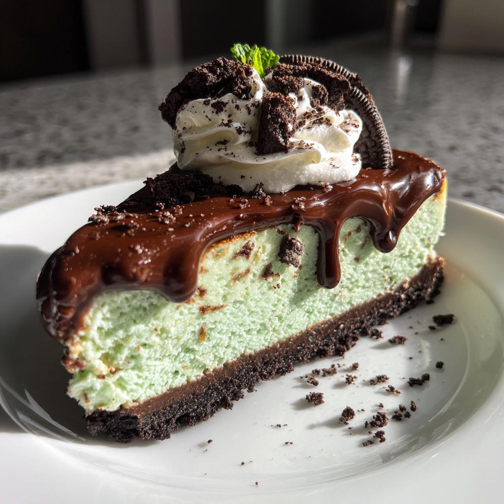 No Bake Mint Cheesecake - Pure Bliss! - Cooking Leader