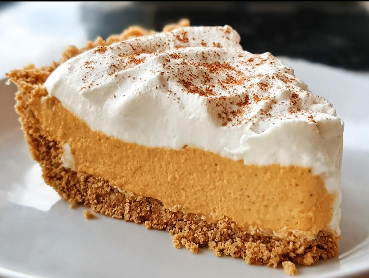 Easy No Bake Pumpkin Pie Recipe - Cooking Leader