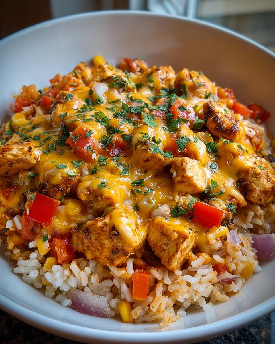 One-Pot Cheesy Southwest Chicken & Rice - Cooking Leader