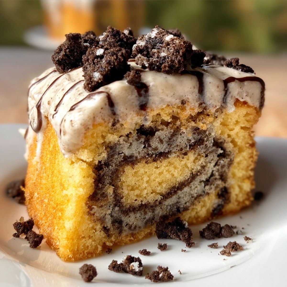 Oreo Honeybun Cake with Cinnamon Cookies - Cooking Leader