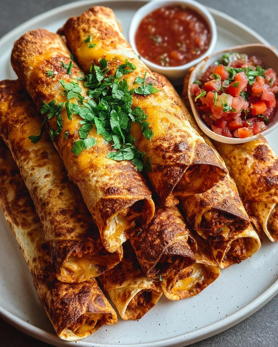 Oven-Baked Chicken Taquitos - Cooking Leader