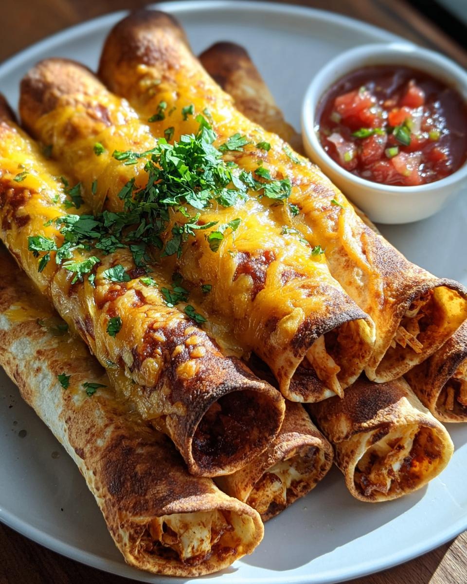 Oven-Baked Chicken Taquitos - Cooking Leader