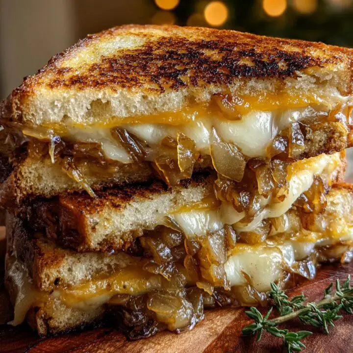 Pear & Apple Grilled Cheese With Caramelized Onions Delight - Cooking ...