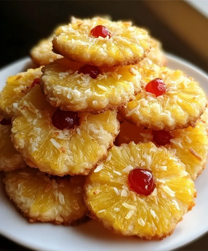 Pineapple Upside Sugar Cookies - Cooking Leader