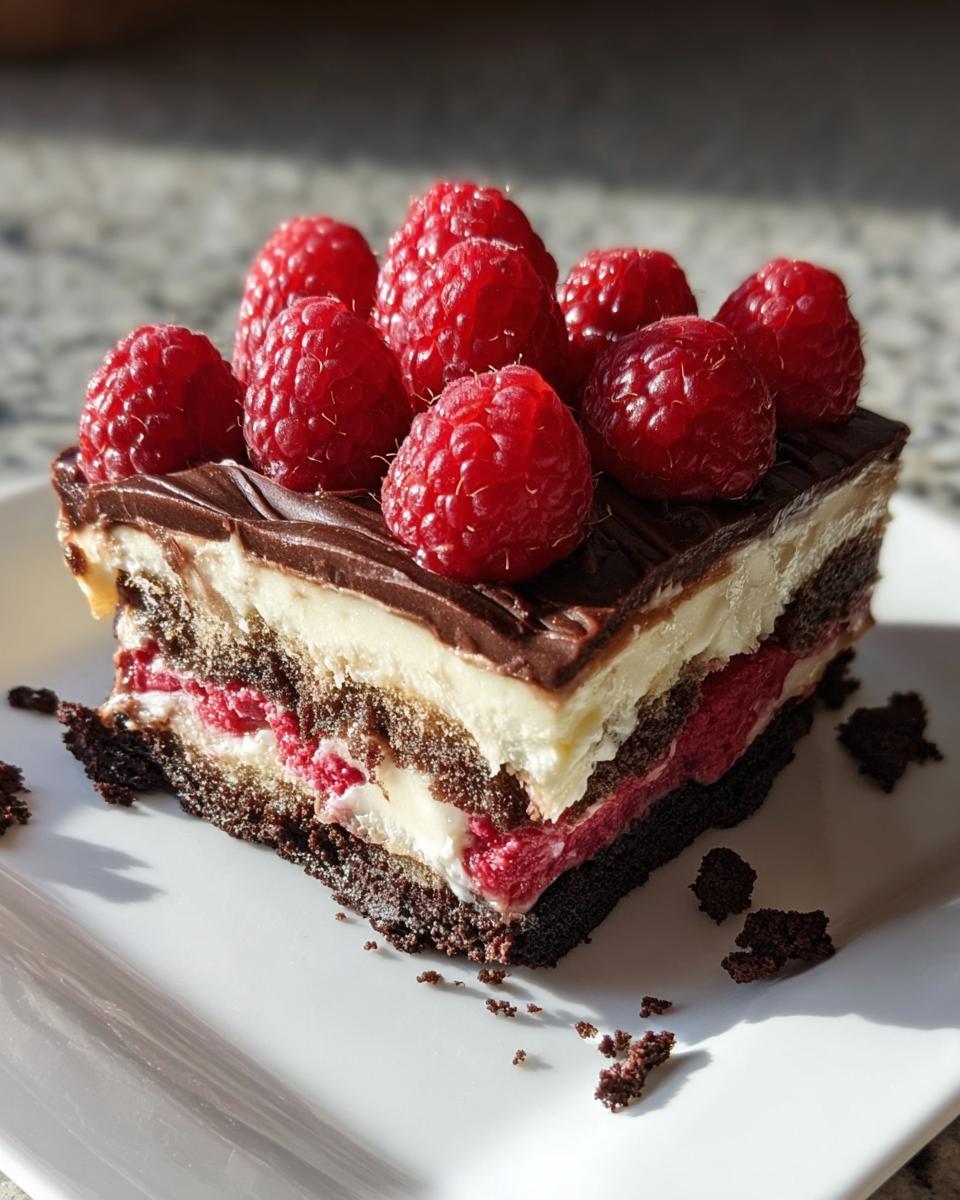 Raspberry Chocolate Lasagna Dessert - Cooking Leader