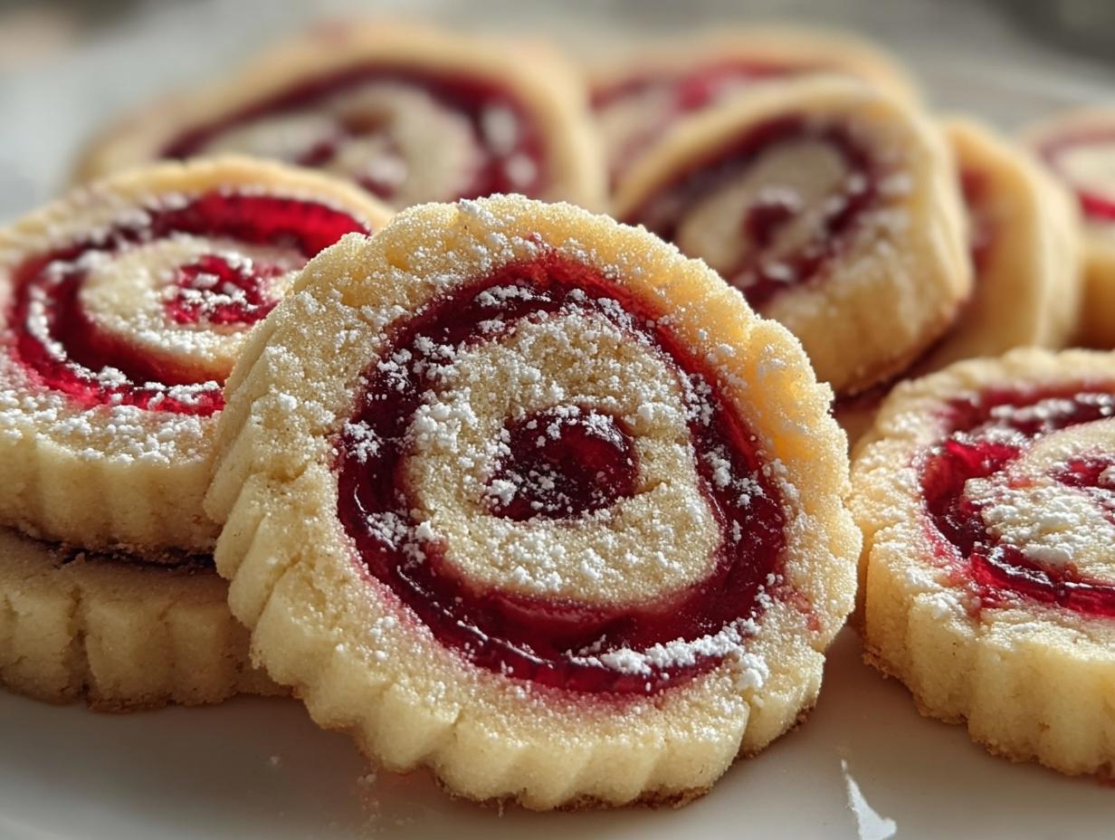 Raspberry Swirl Shortbread Cookies - Cooking Leader