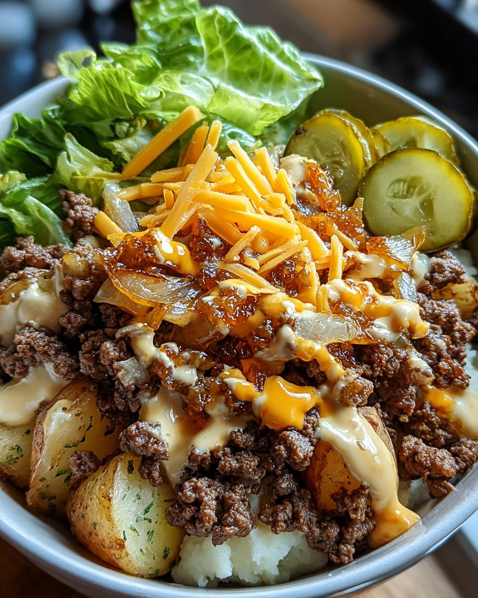 Savory Smash Burger Bowl - Cooking Leader