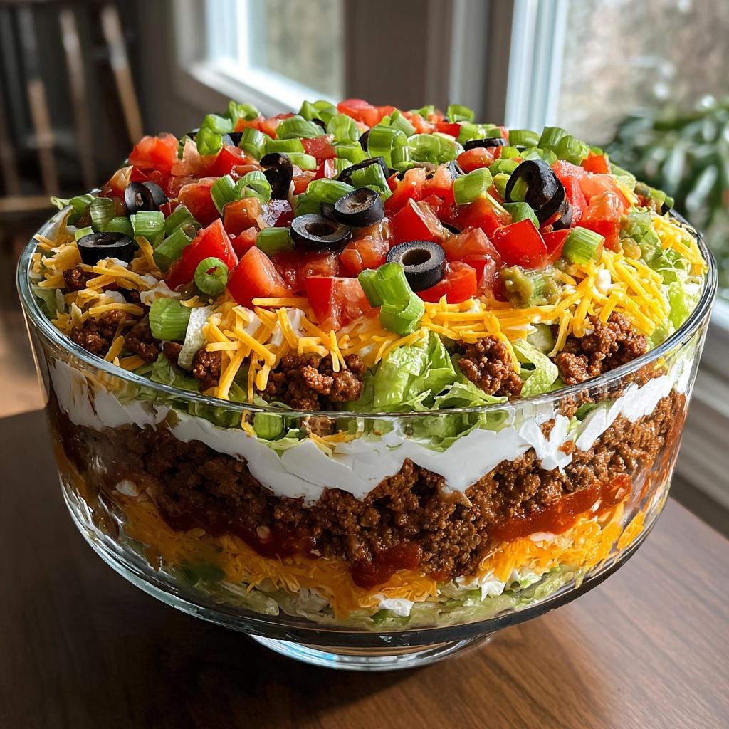 Seven-Layer Taco Salad Recipe You'll Crave - Cooking Leader