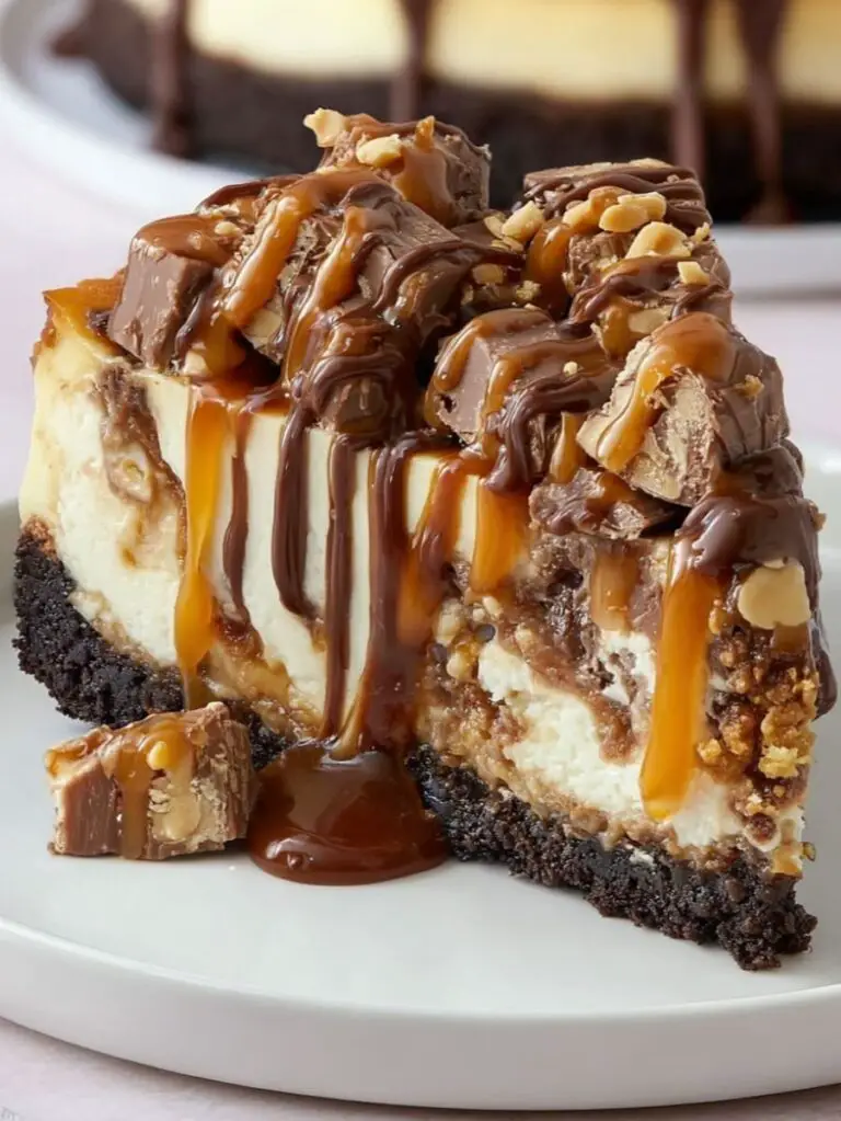 Snickers Cheesecake - Cooking Leader