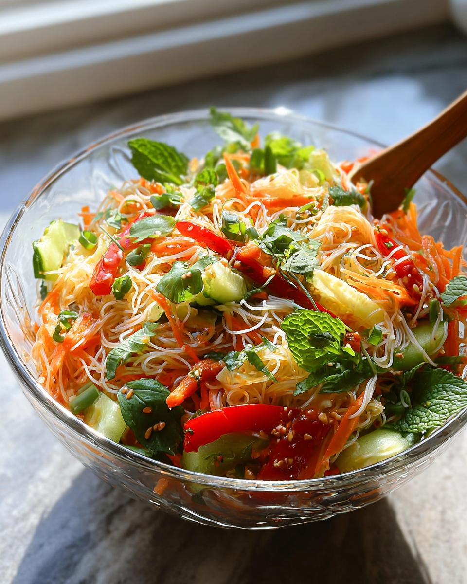 Spring Roll Salad with Spicy Ginger - Cooking Leader