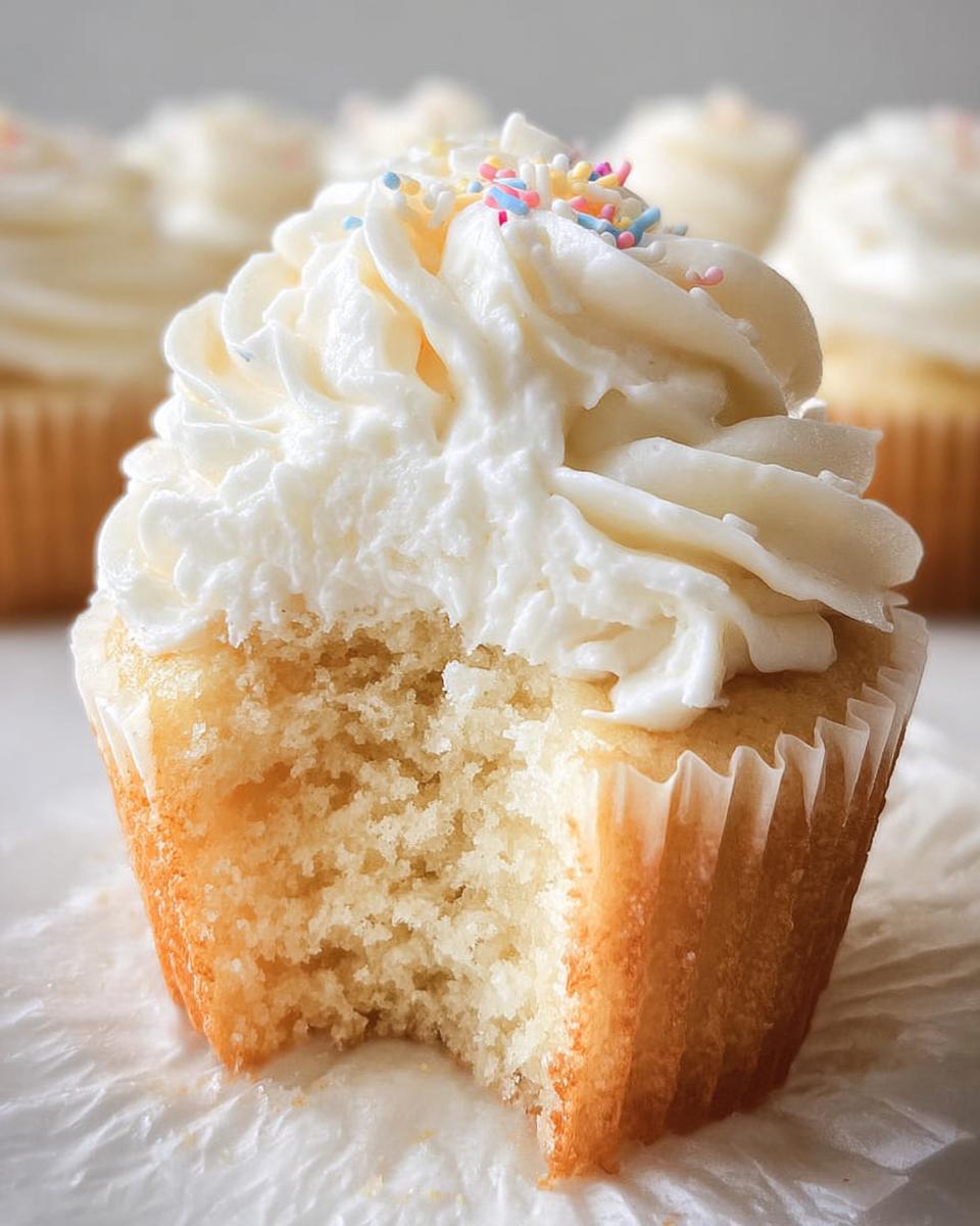 White Vanilla Cupcakes - Cooking Leader